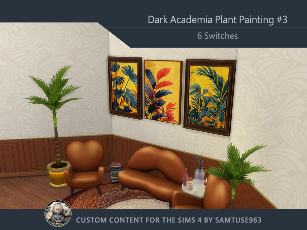 Dark Academia Plant Painting #3 Sellable Extra A Samtuse963 - The Sims ...