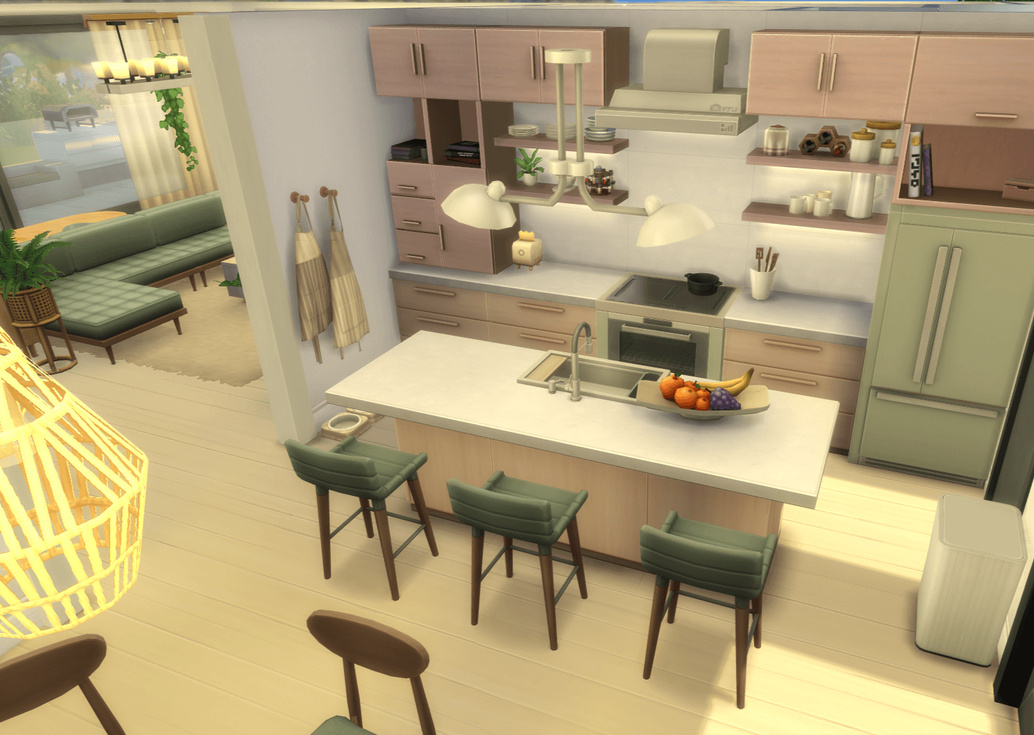 Modern Contemporary Kitchen & Dining Room - Gallery - The Sims 4 Rooms ...