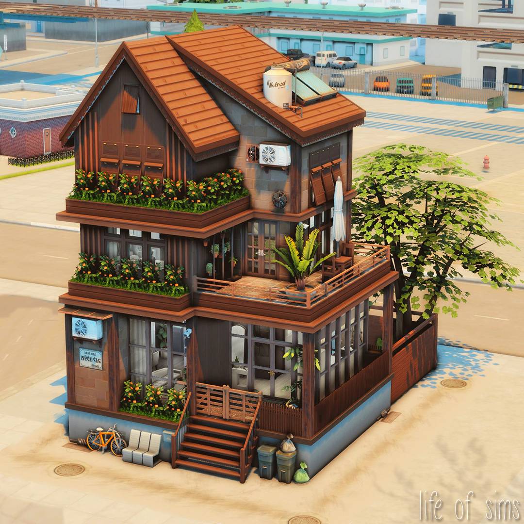 The Brown Modern House - Gallery - The Sims 4 Rooms / Lots - CurseForge