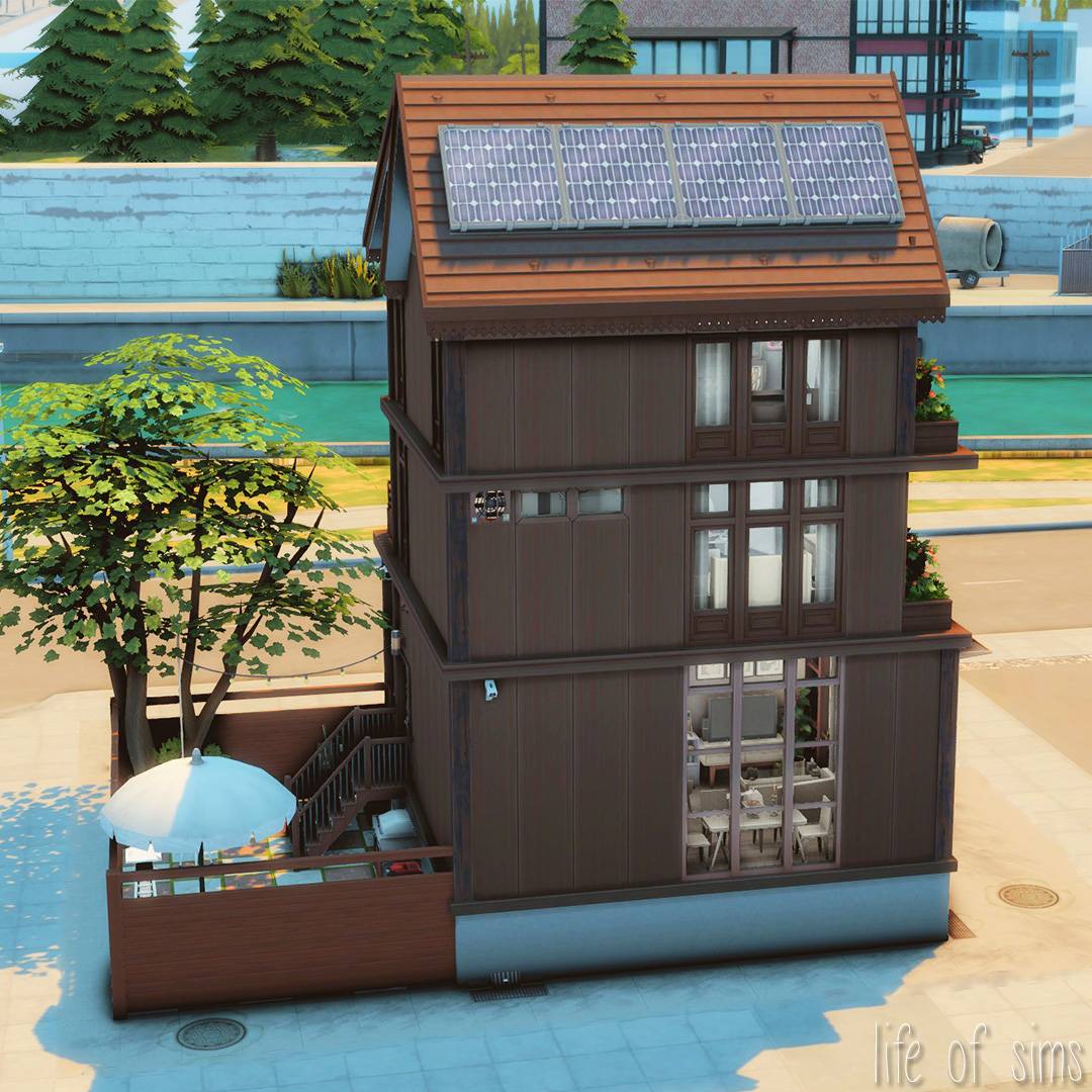 The Brown Modern House - Gallery - The Sims 4 Rooms / Lots - CurseForge