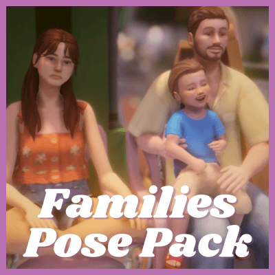 Families Pose Pack | 23 Poses | Toddler, Child, Teen, Adult | Pose ...