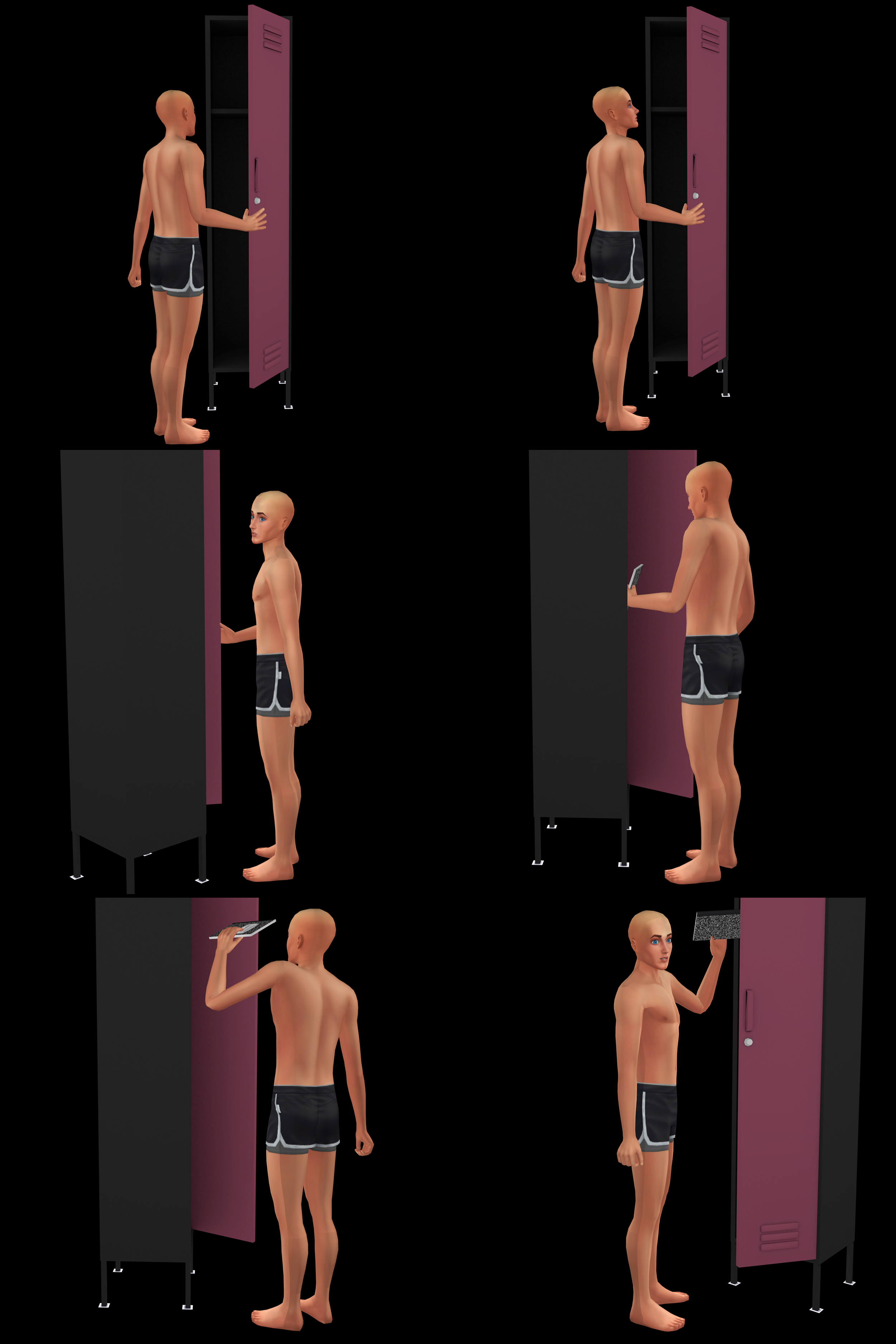 [F] Locker Single Posepack - Gallery - The Sims 4 Mods - CurseForge