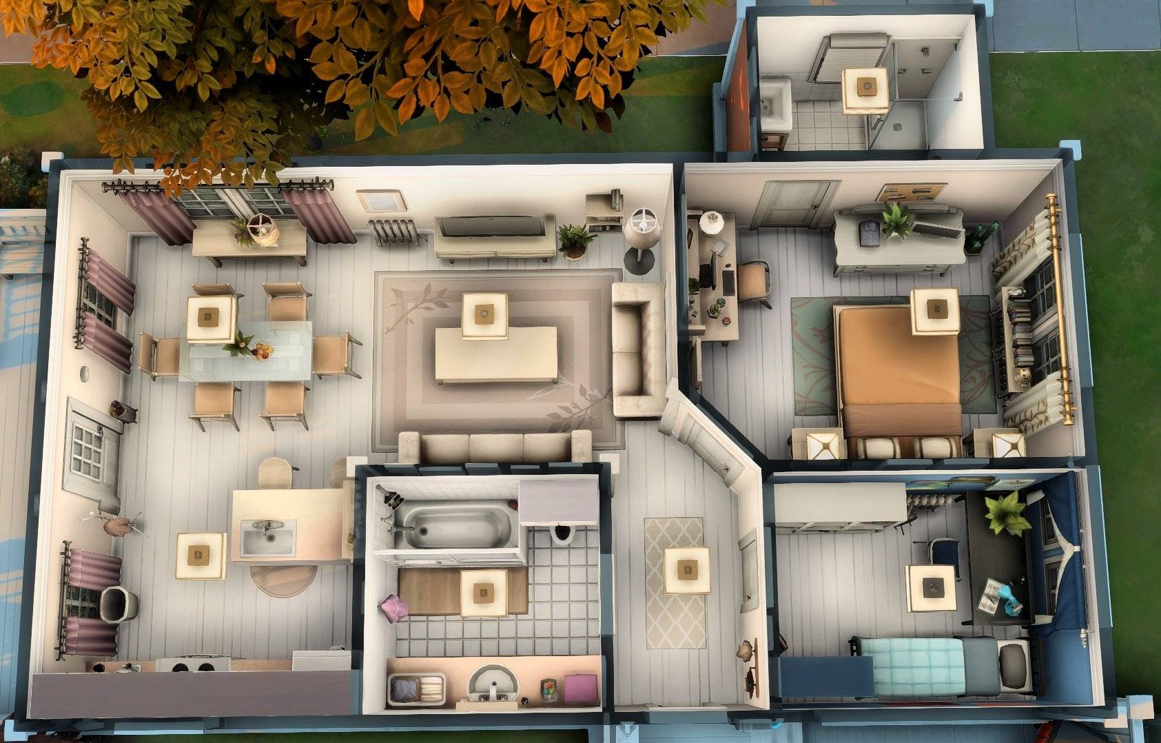 Simple Small Family House - Gallery - The Sims 4 Rooms / Lots - CurseForge