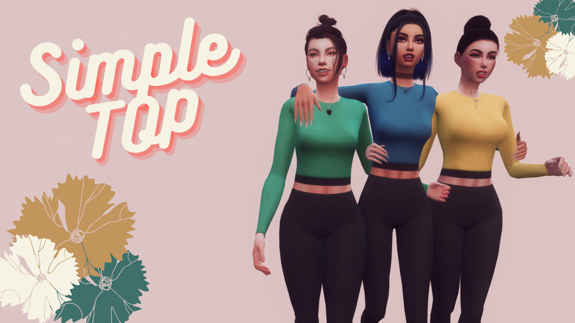 Simple Crop top - Gallery - The Sims 4 Create a Sim - CurseForge