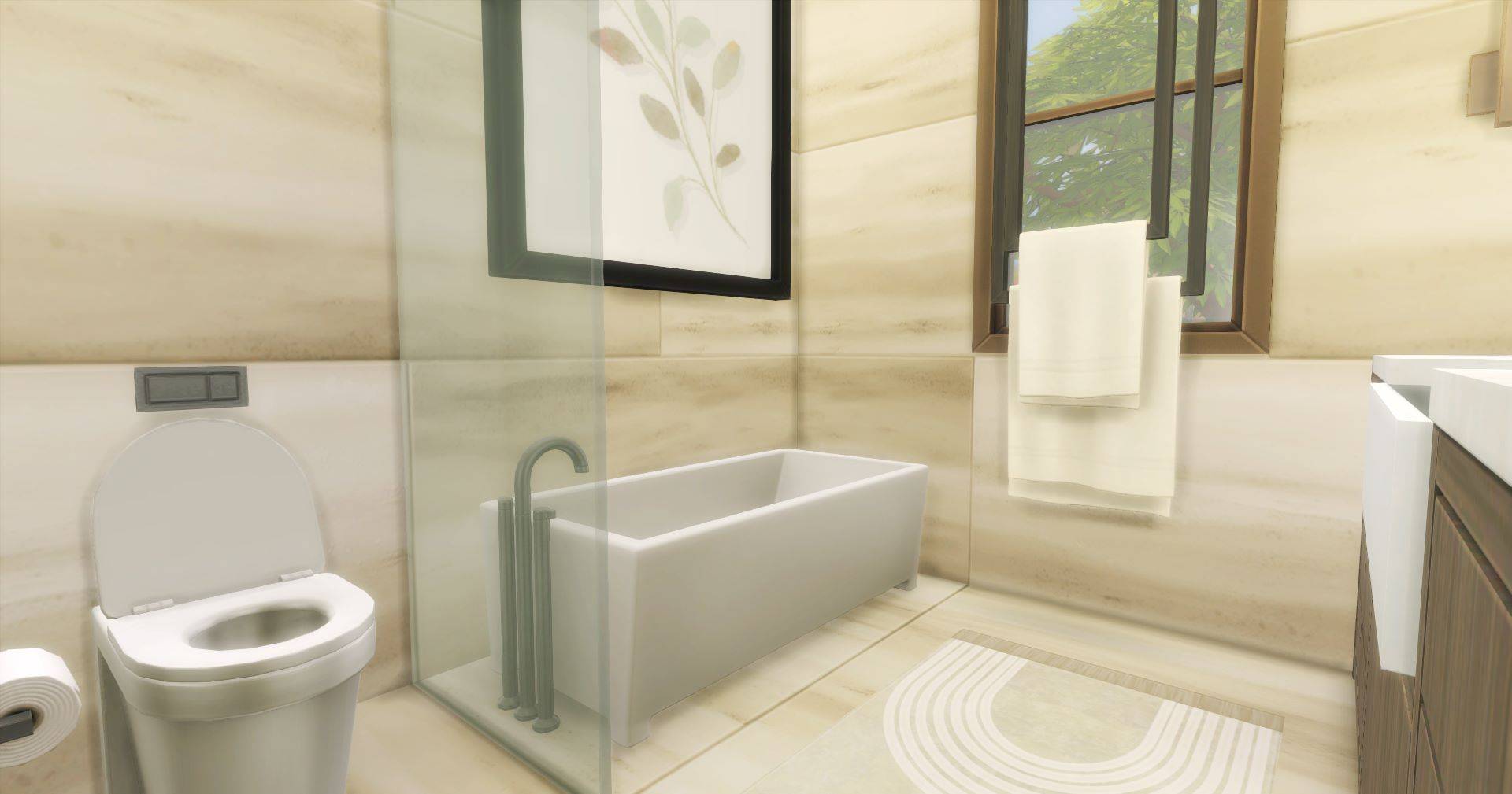 Modern Organic - Bathroom - The Sims 4 Rooms / Lots - CurseForge