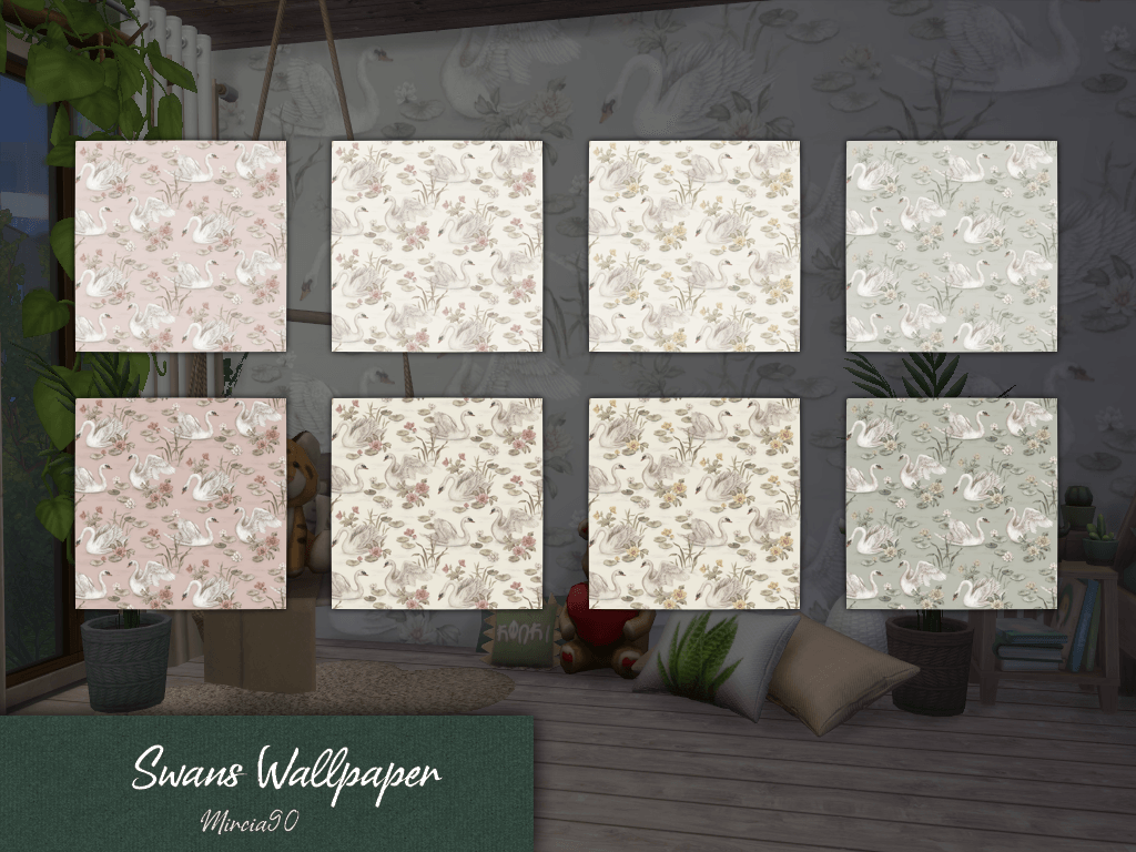 Swans Wallpaper - Gallery - The Sims 4 Build / Buy - CurseForge