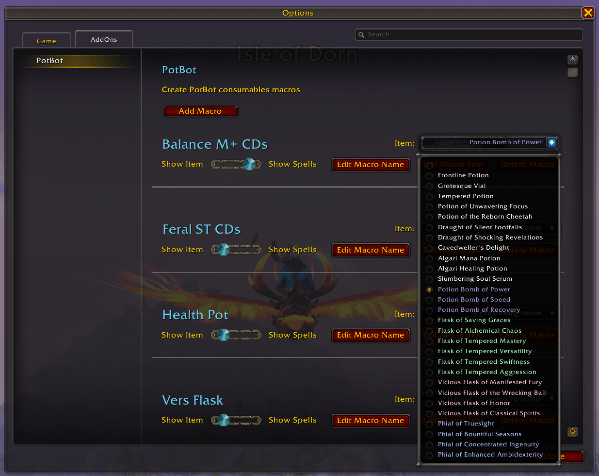 PotBot - Gallery - World of Warcraft Addons - CurseForge