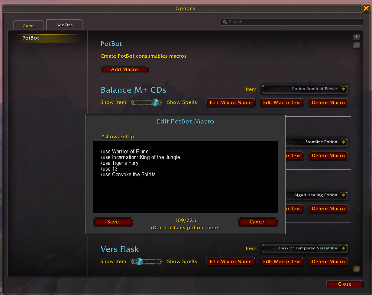 PotBot - Gallery - World of Warcraft Addons - CurseForge