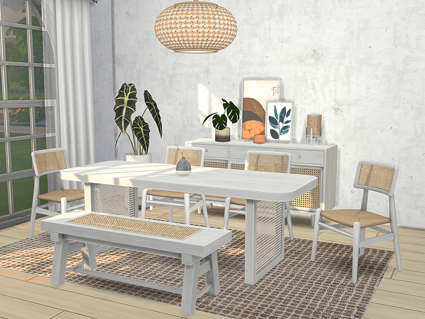 Comiko - Boho Dining Room Set - Gallery - The Sims 4 Build / Buy ...