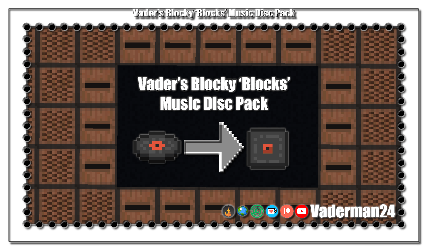Vader's Blocky Programmer 'Blocks' Music Disc Pack — 'Blocks' Music ...