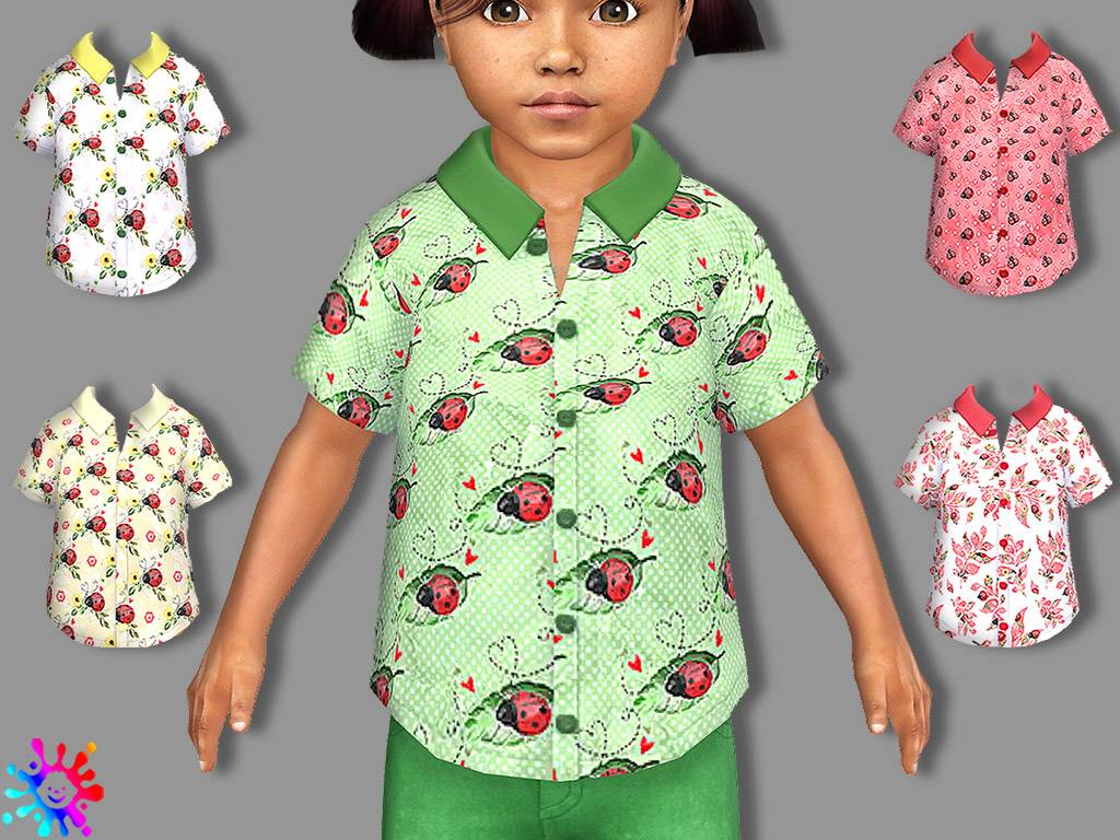 Toddler Ladybug Shirt - Gallery - The Sims 4 Create a Sim - CurseForge