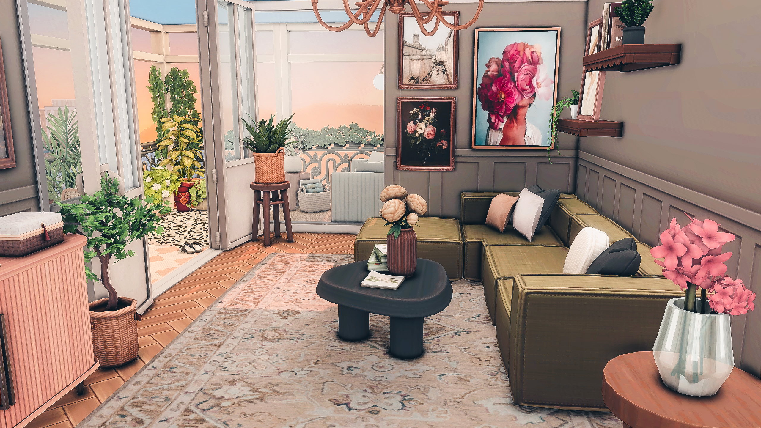 Small apartment with a balcony 🪴 - Gallery - The Sims 4 Rooms / Lots ...