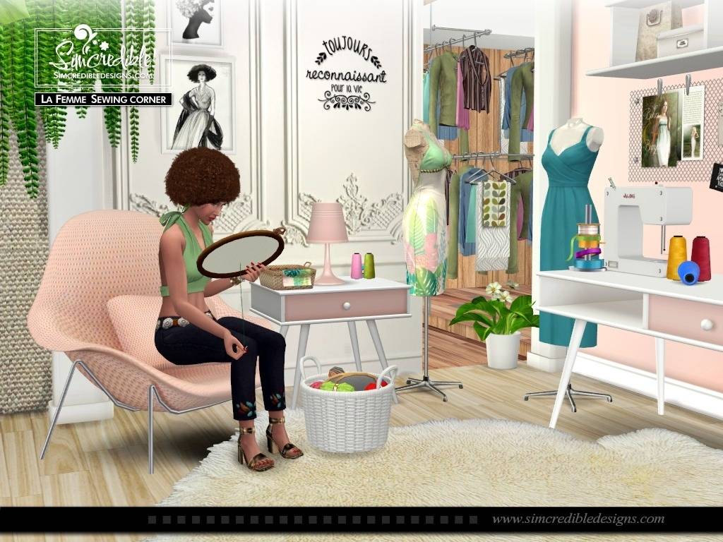 La Femme Sewing Corner 🧶 - Gallery - The Sims 4 Build / Buy - CurseForge
