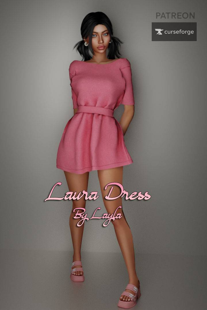 Layla - Laura Dress - Gallery - The Sims 4 Create a Sim - CurseForge