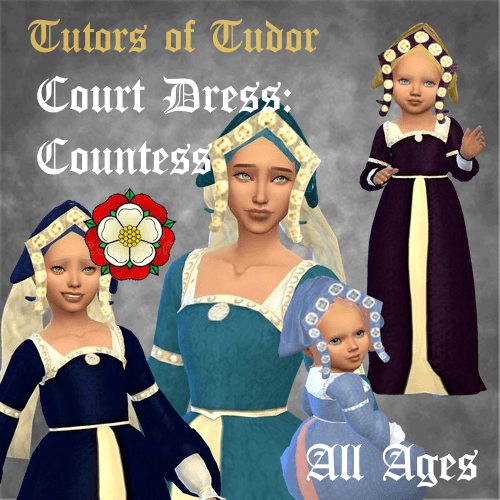 Tutors of Tudor - Court Dress: Countess - Gallery - The Sims 4 Create a ...