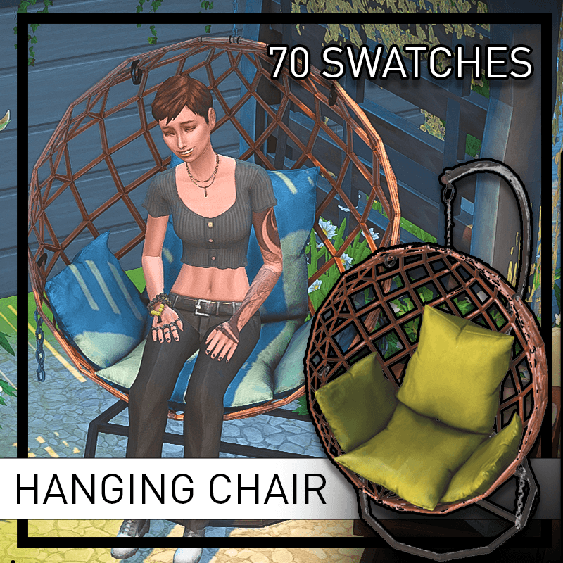 [SIMSINCC] Hanging Chair (70 Swatch Version) - Gallery - The Sims 4 ...