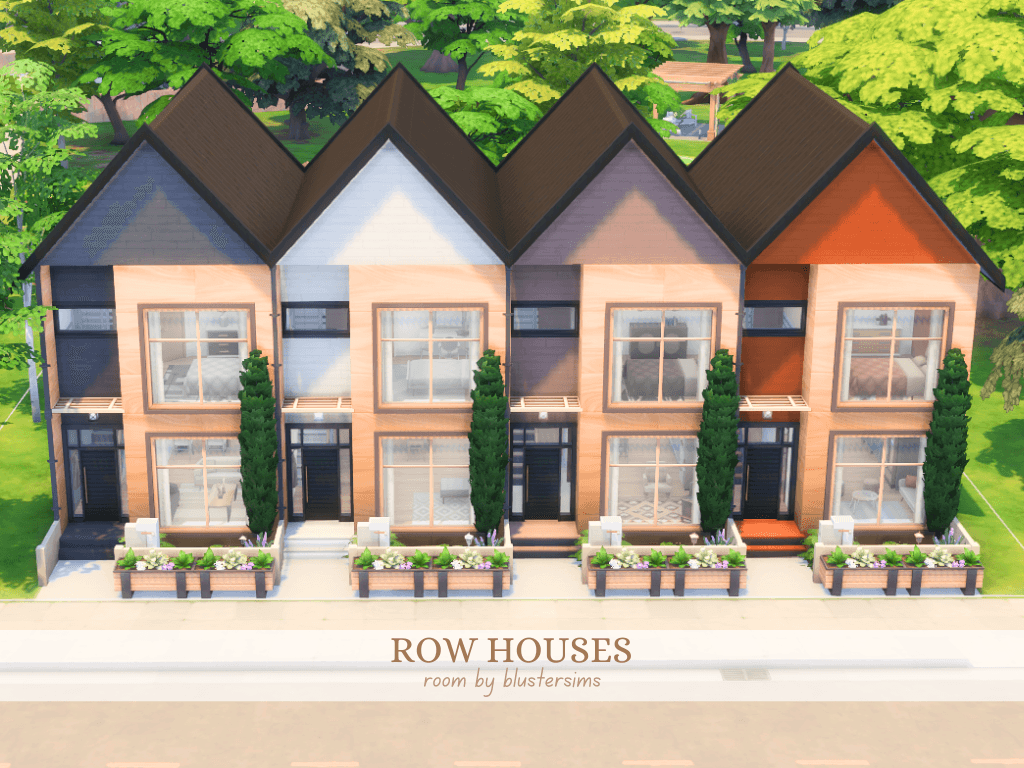 Row Houses - The Sims 4 Rooms / Lots - CurseForge