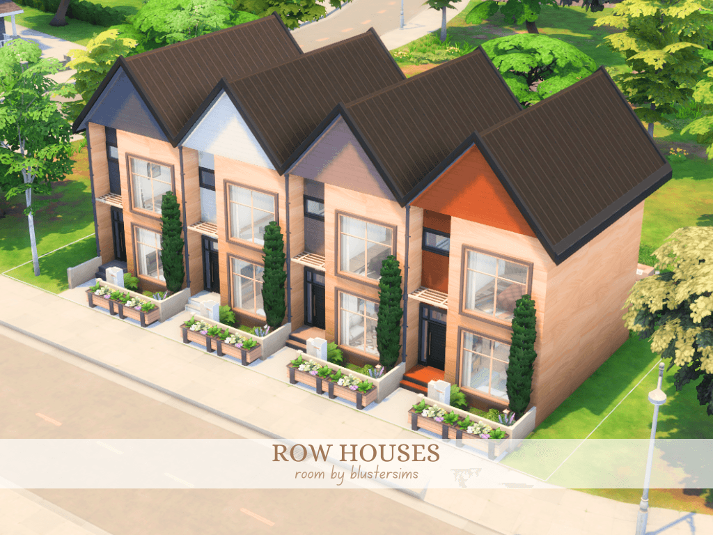 Row Houses - Gallery - The Sims 4 Rooms / Lots - CurseForge