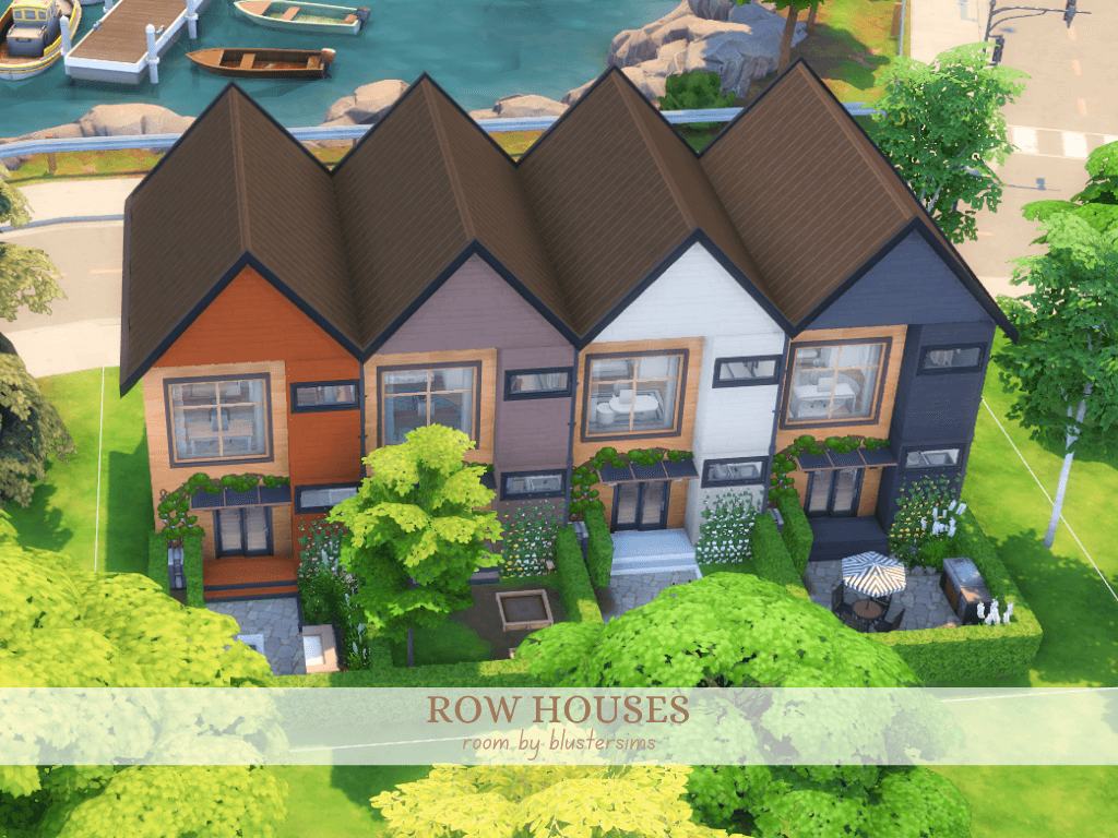 Row Houses - Gallery - The Sims 4 Rooms / Lots - CurseForge