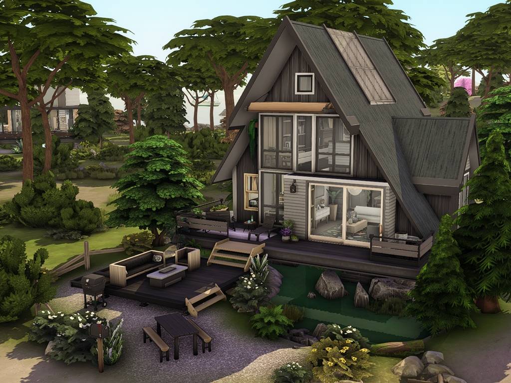 Cozy A Frame Cabin - Gallery - The Sims 4 Rooms / Lots - CurseForge