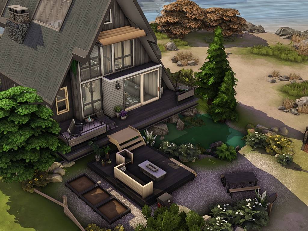 Cozy A Frame Cabin - Gallery - The Sims 4 Rooms / Lots - CurseForge
