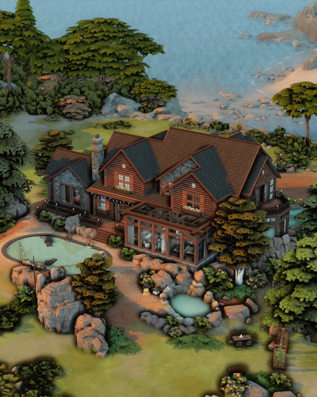 Lake House Lodge - Gallery - The Sims 4 Rooms / Lots - CurseForge