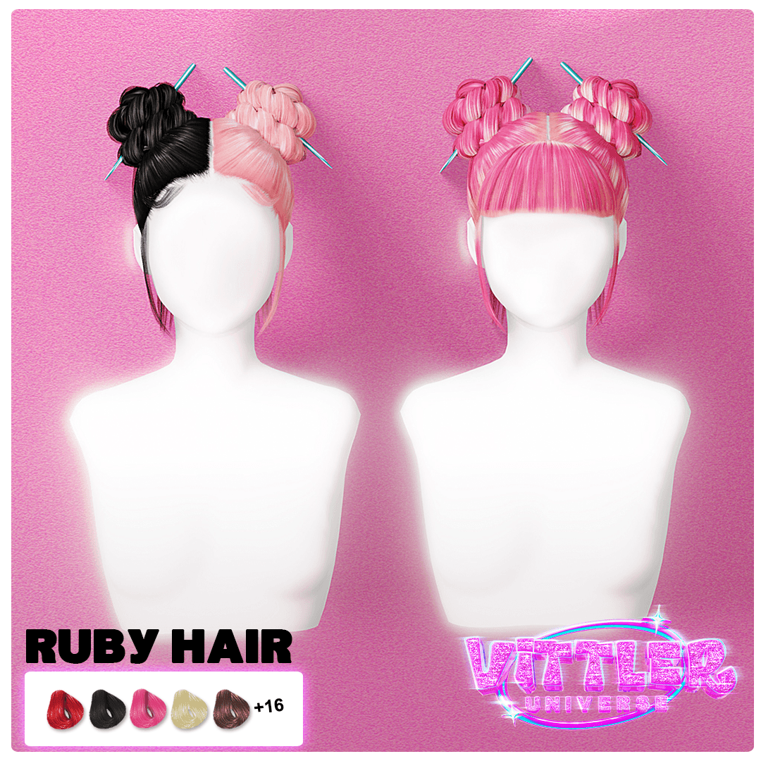 Ruby Hair - The Sims 4 Create a Sim - CurseForge