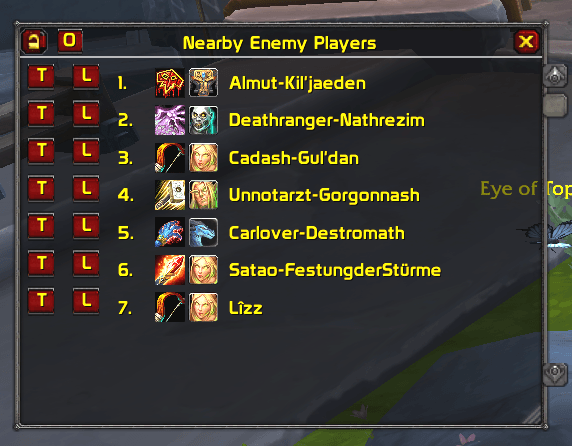 Nearby Enemy Players - Gallery - World of Warcraft Addons - CurseForge