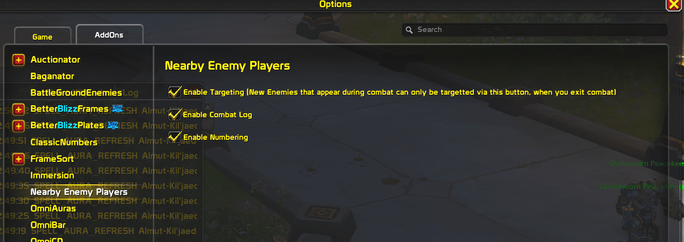 Nearby Enemy Players - Gallery - World of Warcraft Addons - CurseForge