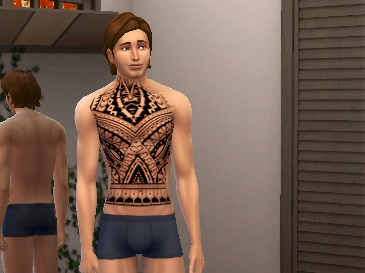 tattoo cv387 neck and upper shoulder ( base game compatible ) - Gallery ...