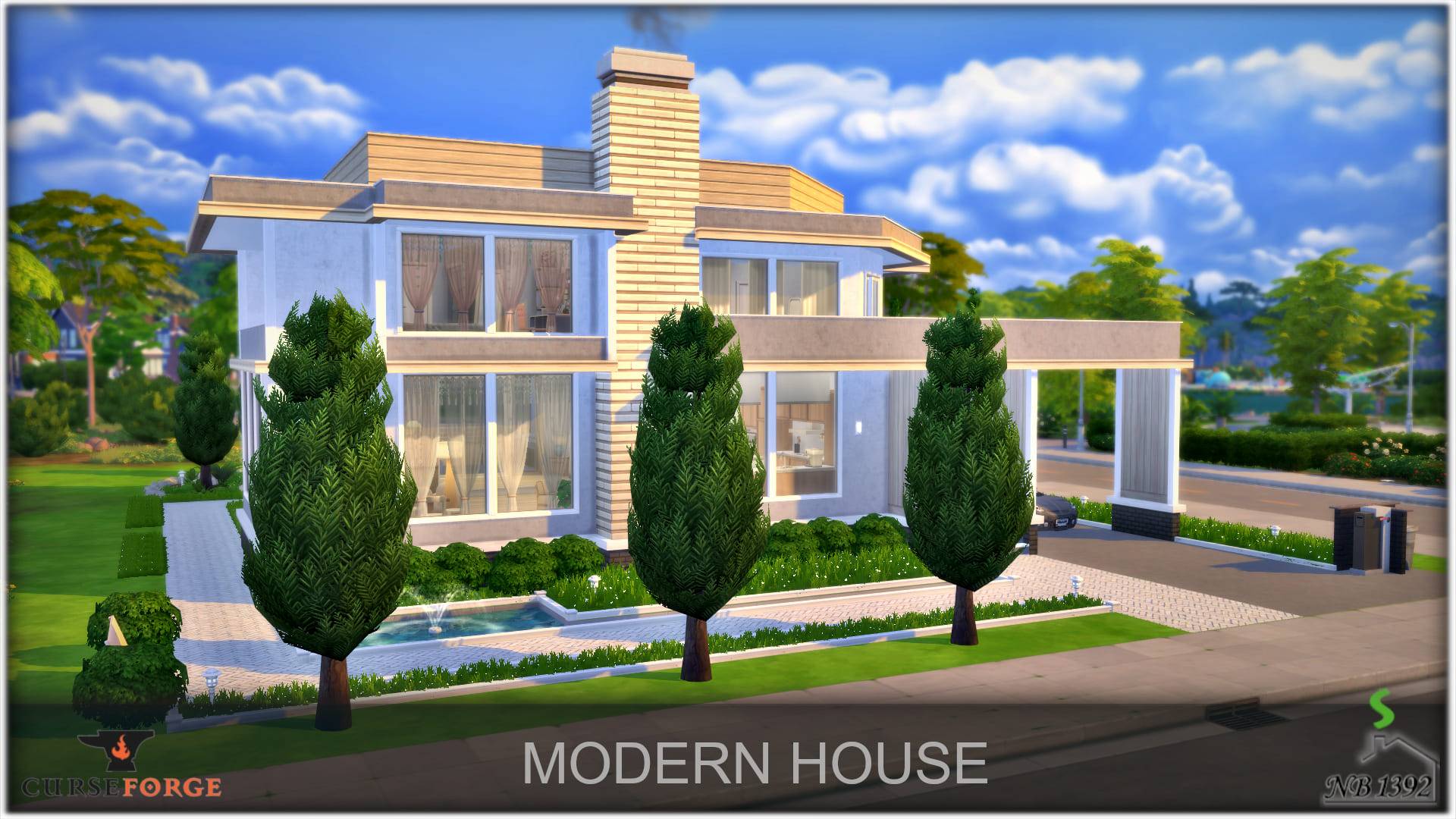 Modern House -Nb1392 - The Sims 4 Rooms / Lots - CurseForge