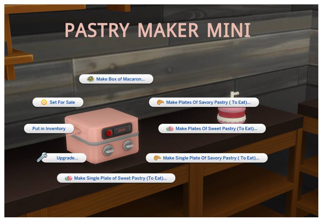Pastry Maker ™ – Functional Appliance - Gallery - The Sims 4 Mods ...