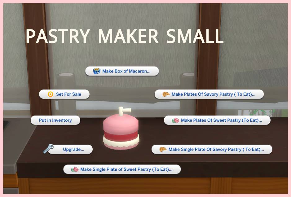 Pastry Maker ™ – Functional Appliance - Gallery - The Sims 4 Mods ...