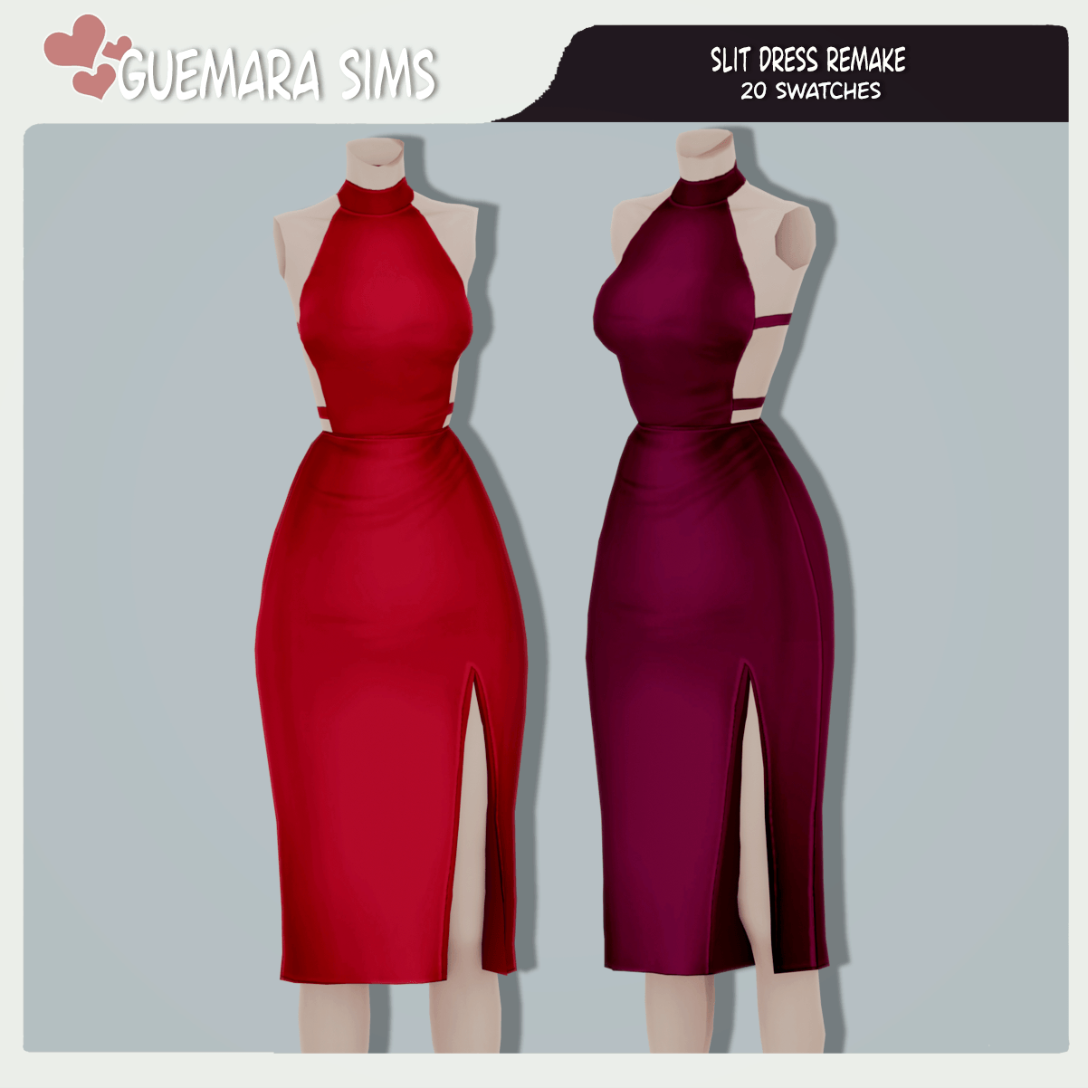 Slit Dress Remake - Gallery - The Sims 4 Create a Sim - CurseForge