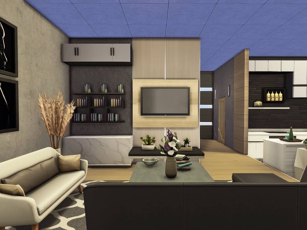 Modern Black Minimalist - Gallery - The Sims 4 Rooms / Lots - CurseForge