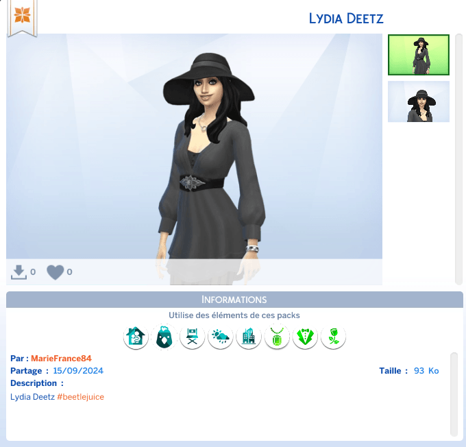 Beetlejuice//Lydia Deetz - Gallery - The Sims 4 Sims / Households ...
