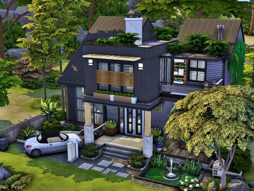 Black House in the Woods - Gallery - The Sims 4 Rooms / Lots - CurseForge