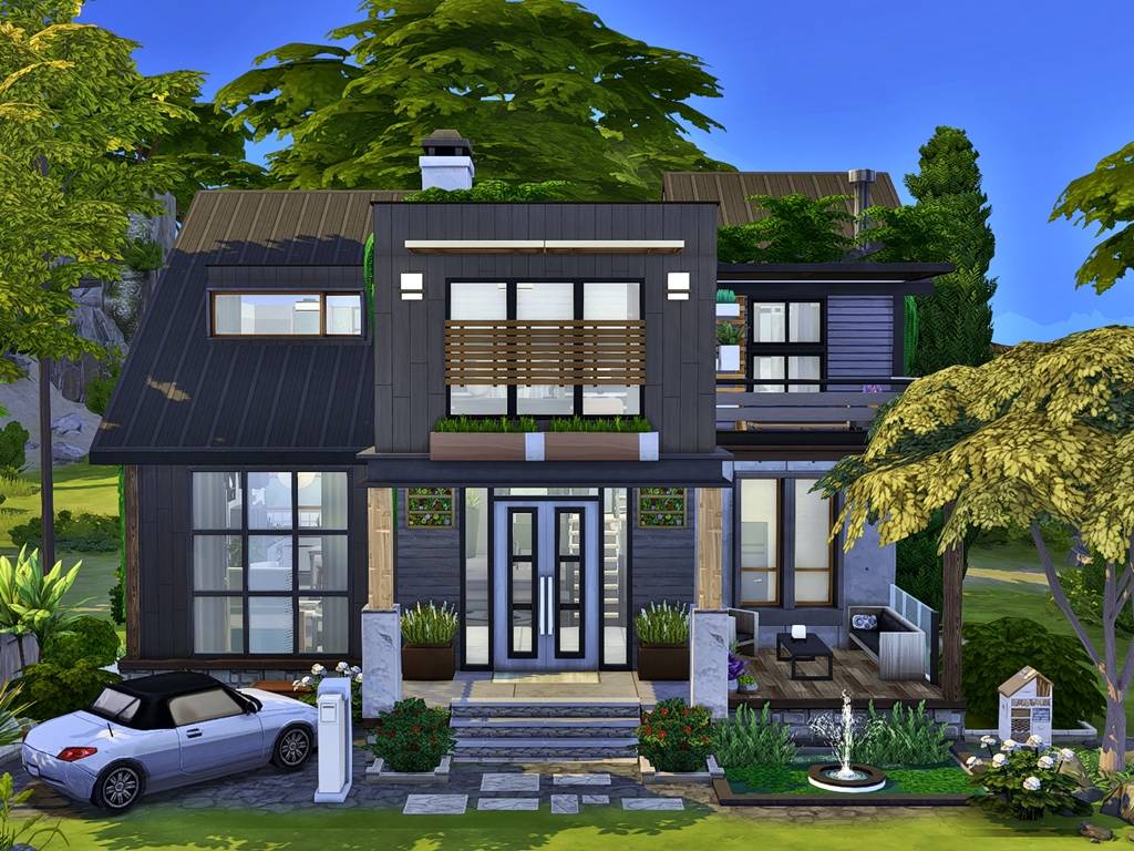 Black House in the Woods - Gallery - The Sims 4 Rooms / Lots - CurseForge