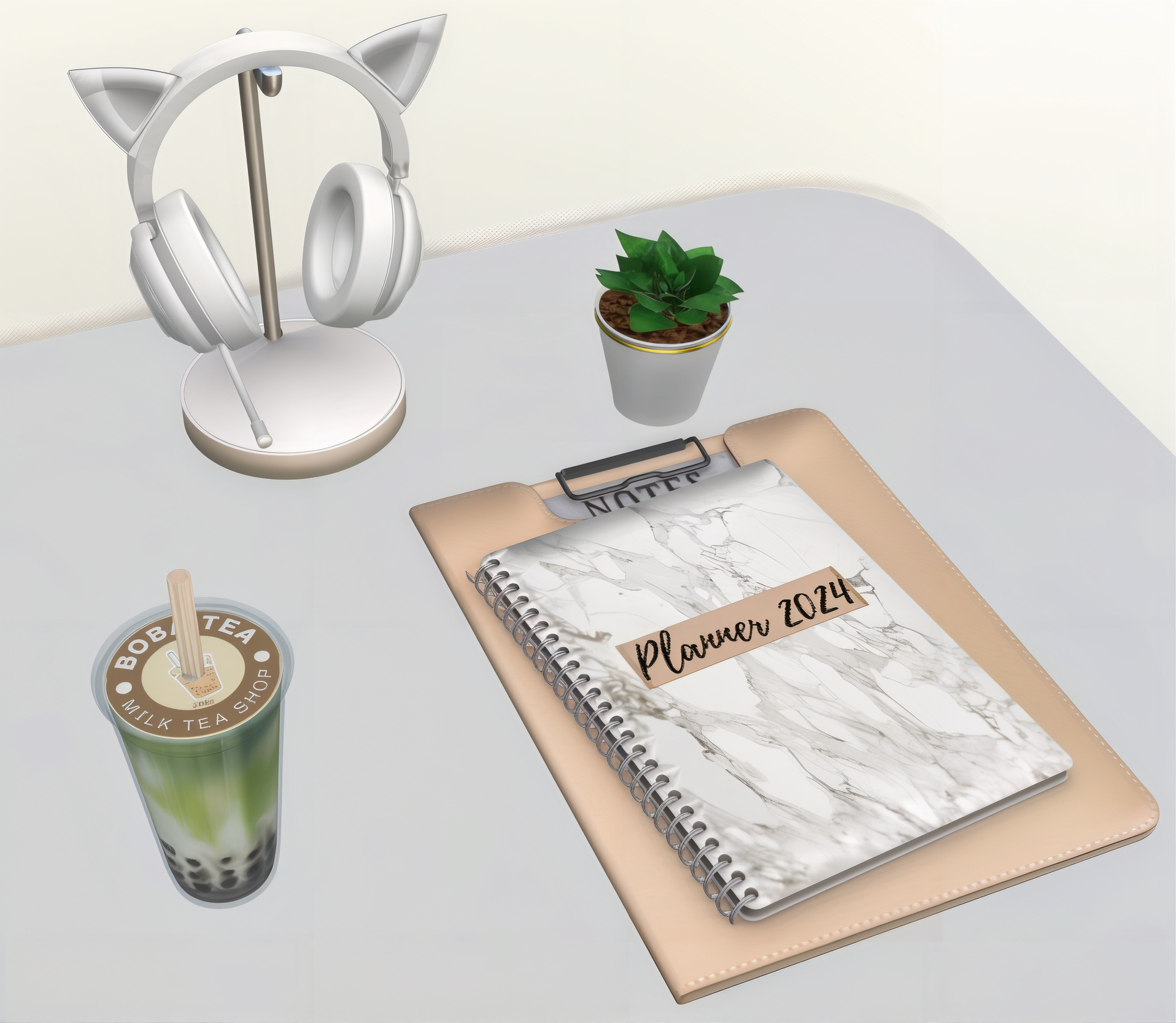 Minimal phone with notes & planner - set - Gallery - The Sims 4 Build ...