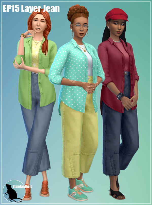 EP15 Layer Jean - Gallery - The Sims 4 Create a Sim - CurseForge