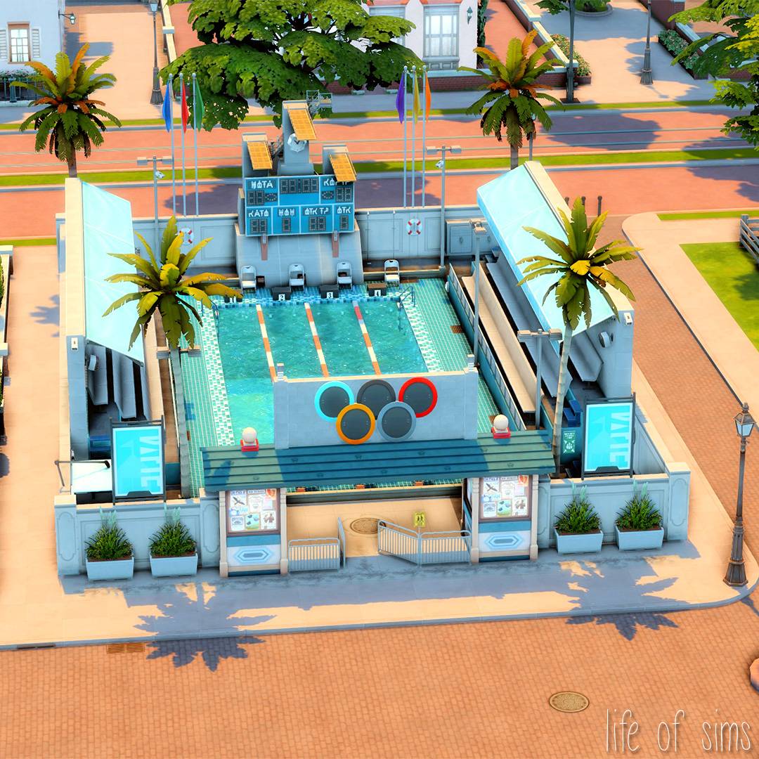 OLYMPIC SWIMMING ARENA 🏊 - Gallery - The Sims 4 Rooms / Lots - CurseForge