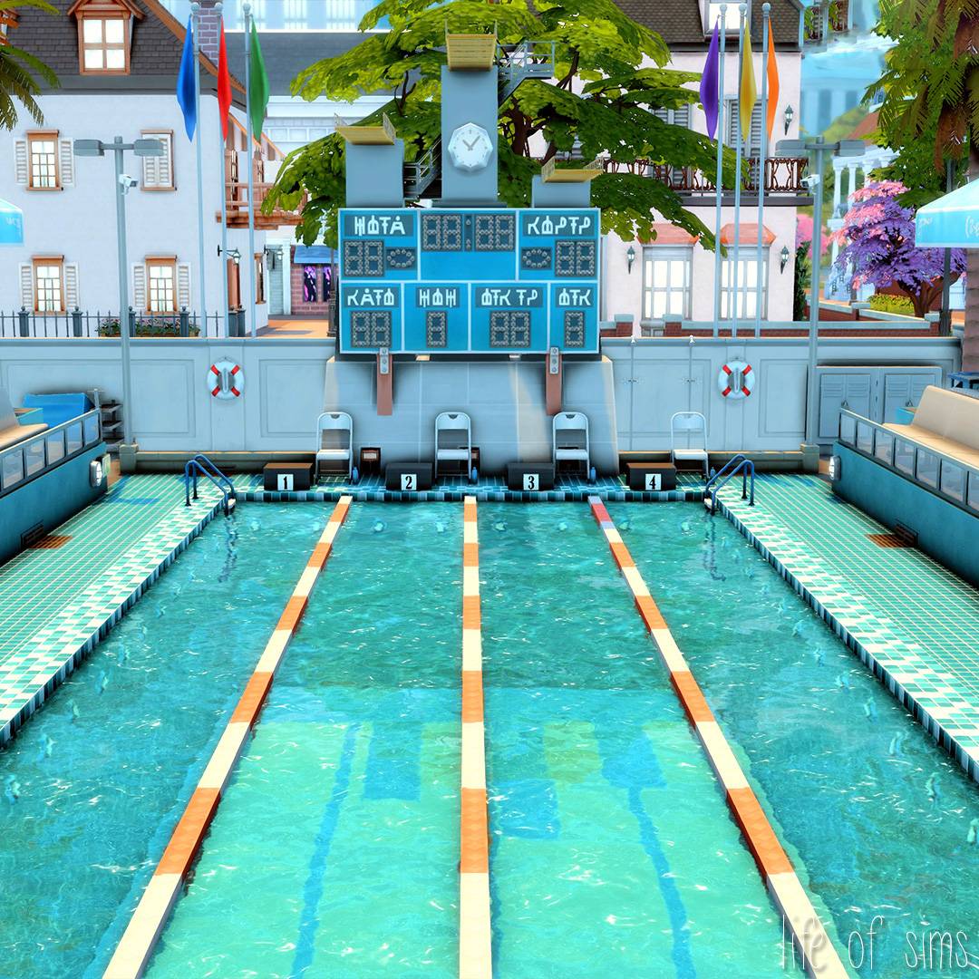 OLYMPIC SWIMMING ARENA 🏊 - Gallery - The Sims 4 Rooms / Lots - CurseForge
