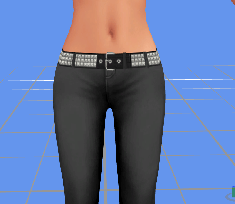 Y2k Low/mid rise jeans with studded belt! Mesh included - Gallery - The ...