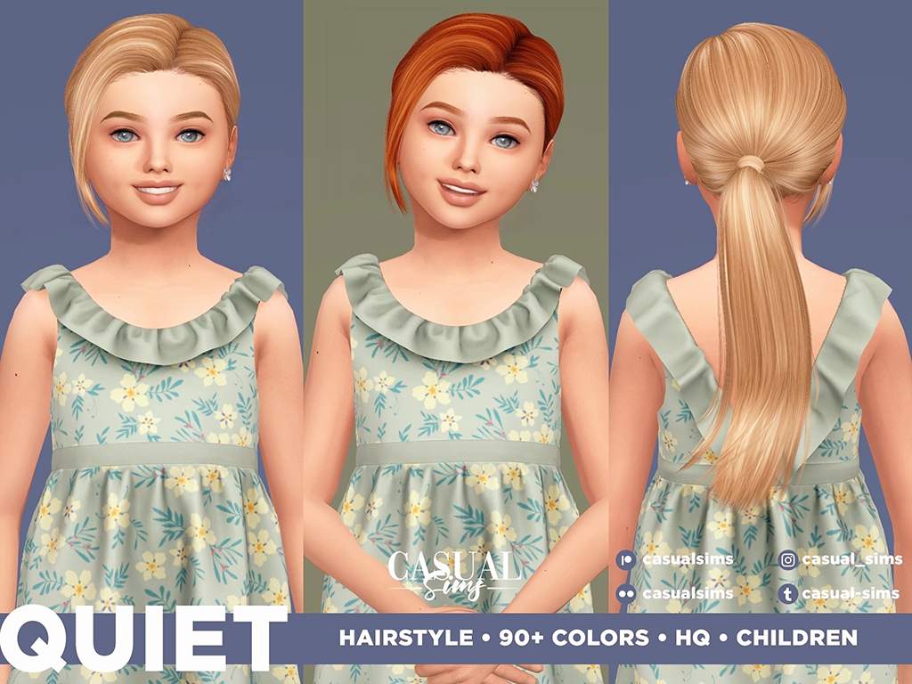 Install CasualSims - Quiet Hairstyle Children - The Sims 4 Mods ...