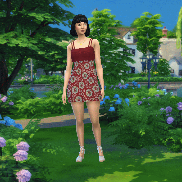 Dress Flutter// Recolor motifs Tapisserie - Gallery - The Sims 4 Create ...