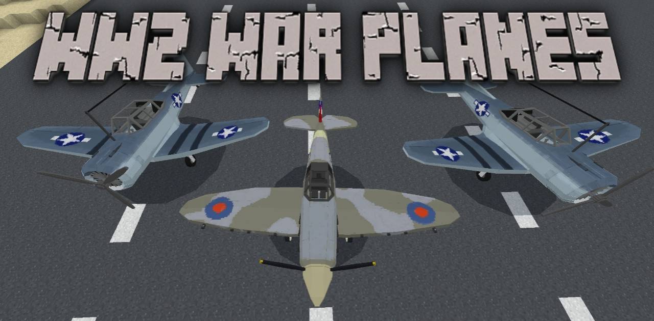 WW2 War Planes (with guns and bombing mechanics) - Minecraft Bedrock ...