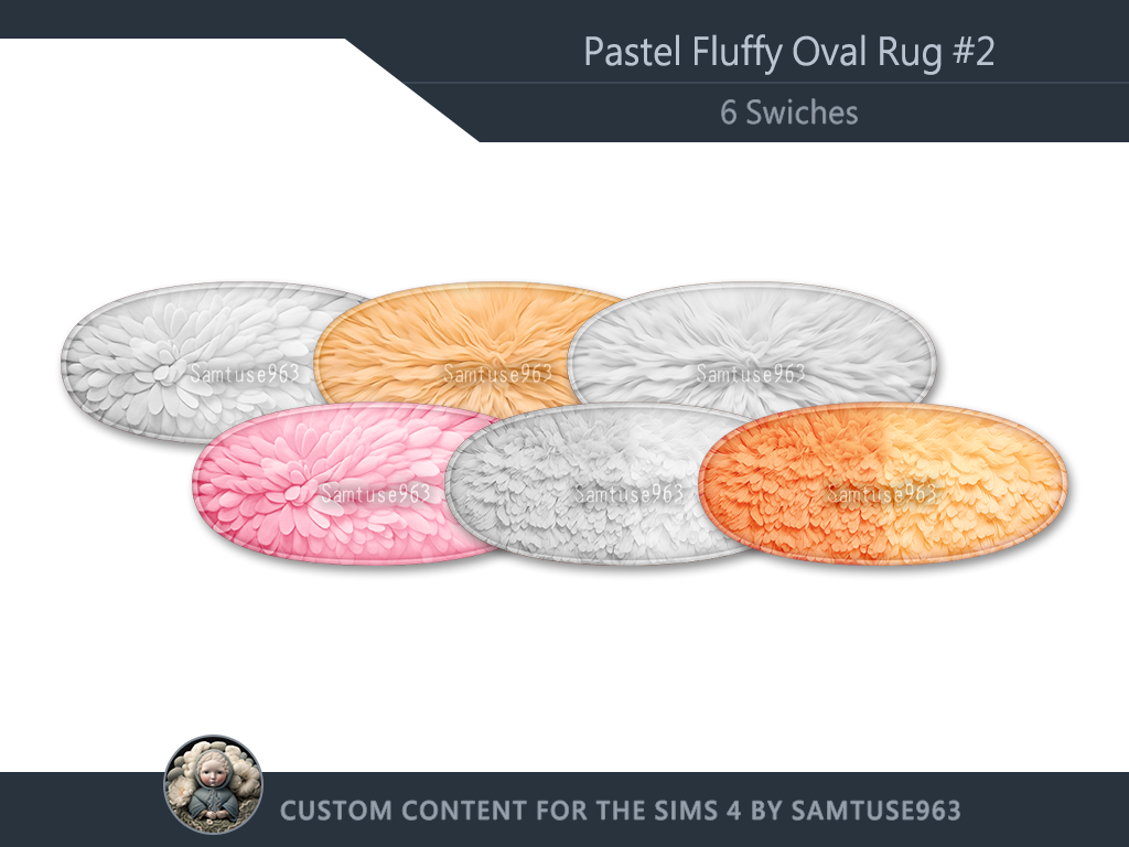 Pastel Fluffy Oval Dance Rug #2 Samtuse963 - Gallery - The Sims 4 Build / Buy - CurseForge