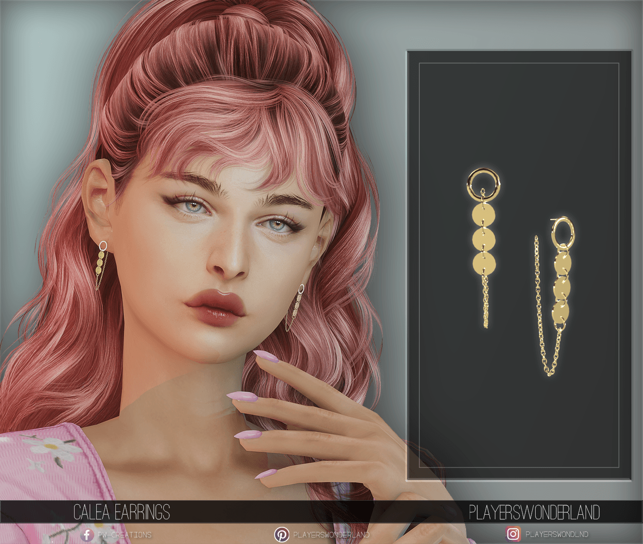 Calea Earrings - Gallery - The Sims 4 Create a Sim - CurseForge