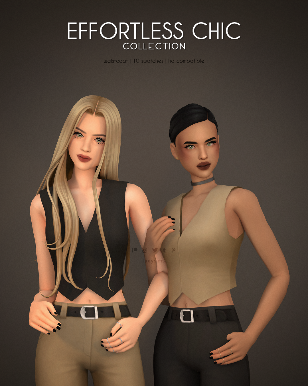 Waistcoat - Effortless Chic Collection - Gallery - The Sims 4 Create a ...