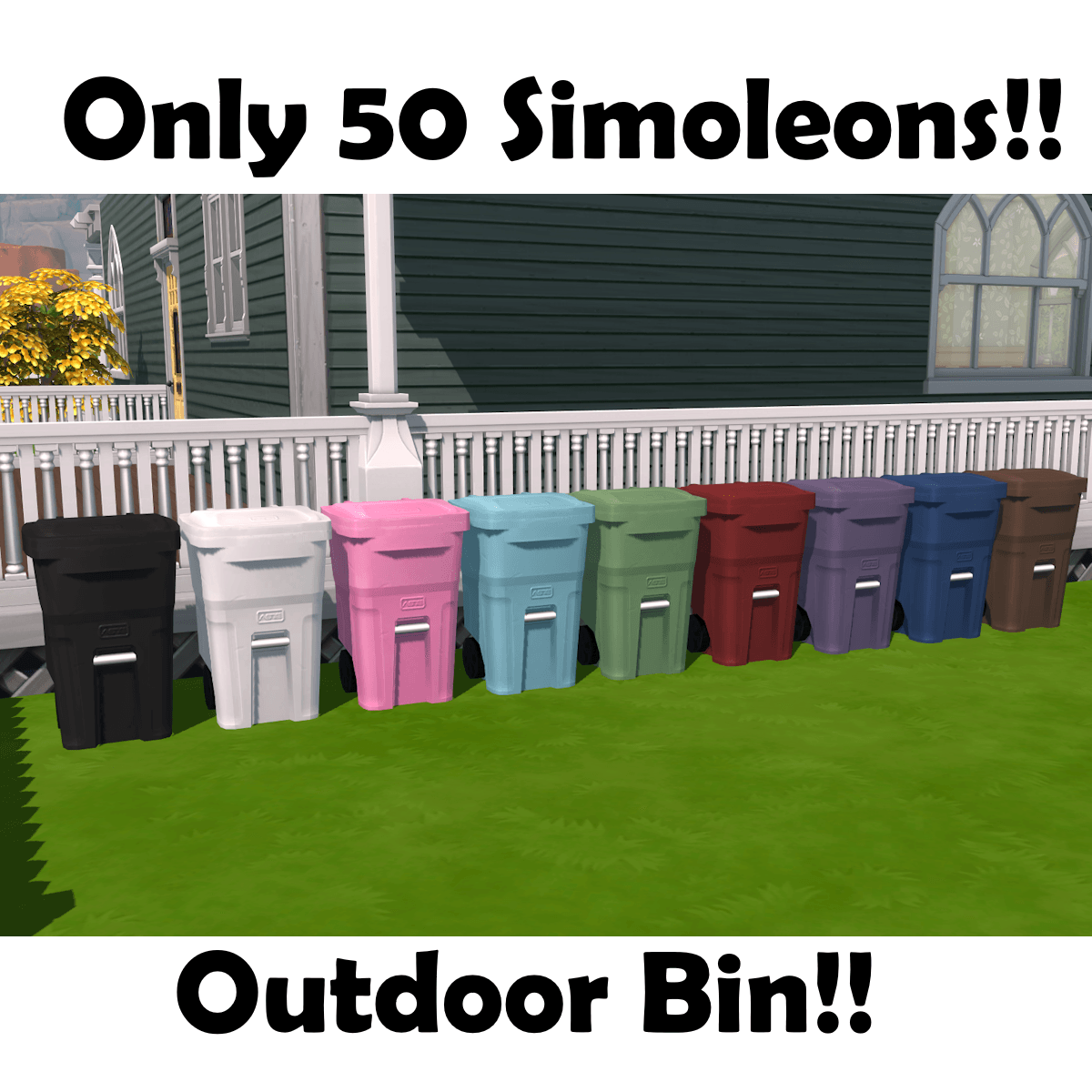Outdoor Trash Bin - Gallery - The Sims 4 Build / Buy - CurseForge
